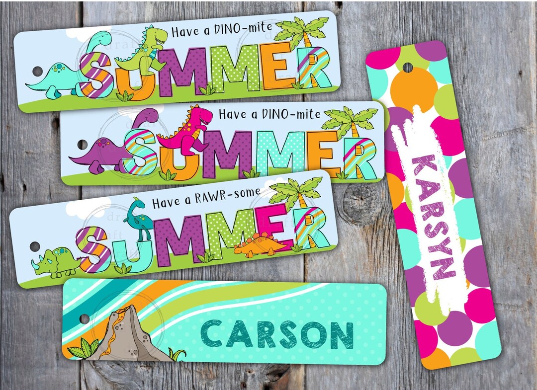 5 'from TEACHER to STUDENT' Bookmark Designs • Dinosaur • Includes 2 ...