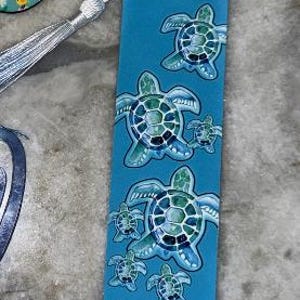 6 SEA TURTLE Bookmark Designs • Book Lover • Turtles • Sea • Includes 2 ...