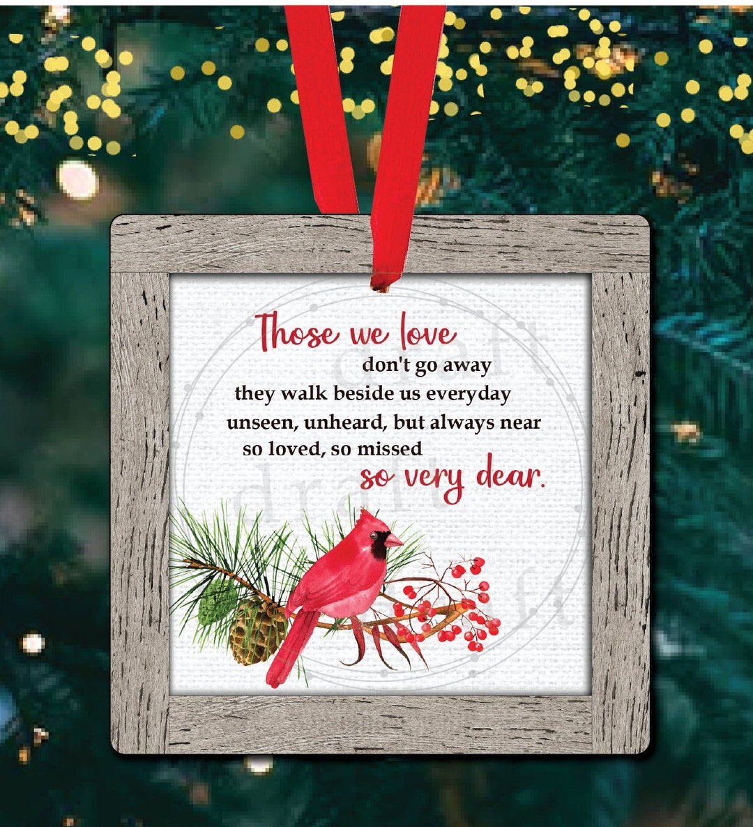 Beautiful Square Cardinal Designs • Cardinals -those We Love Don't Go ...