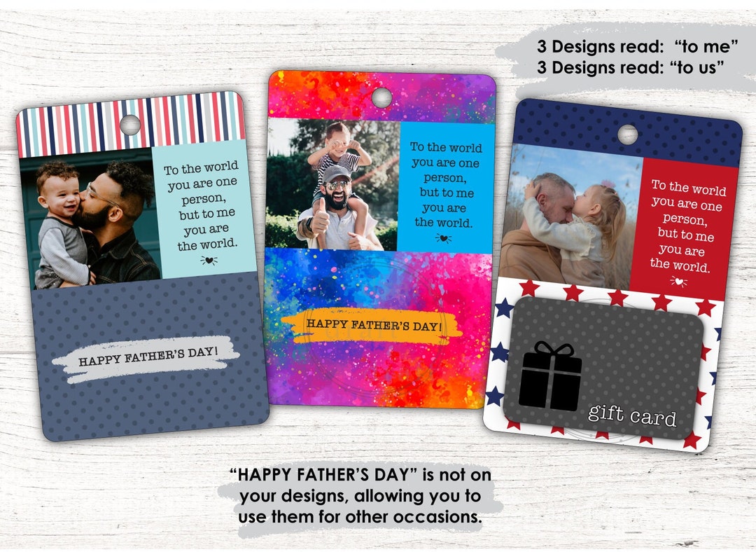 6 FATHER'S DAY Gift Card Designs • All Occasion • Generic • Pics • Add ...