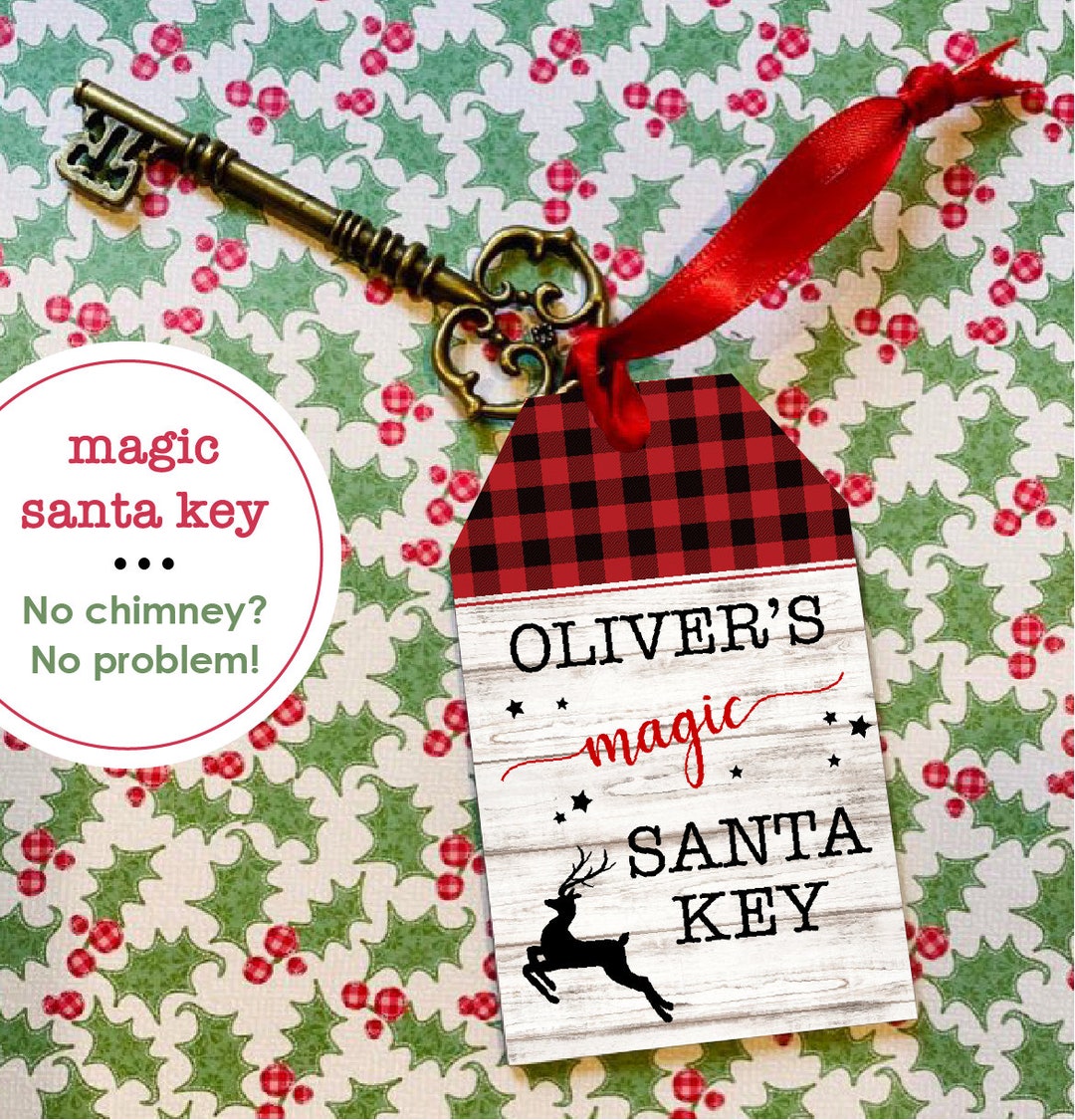 MAGIC SANTA KEY Designs • With Poem • Christmas • 2 Designs + Santa Key ...