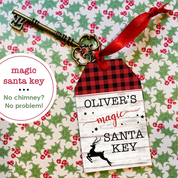 Santa Key - Etsy