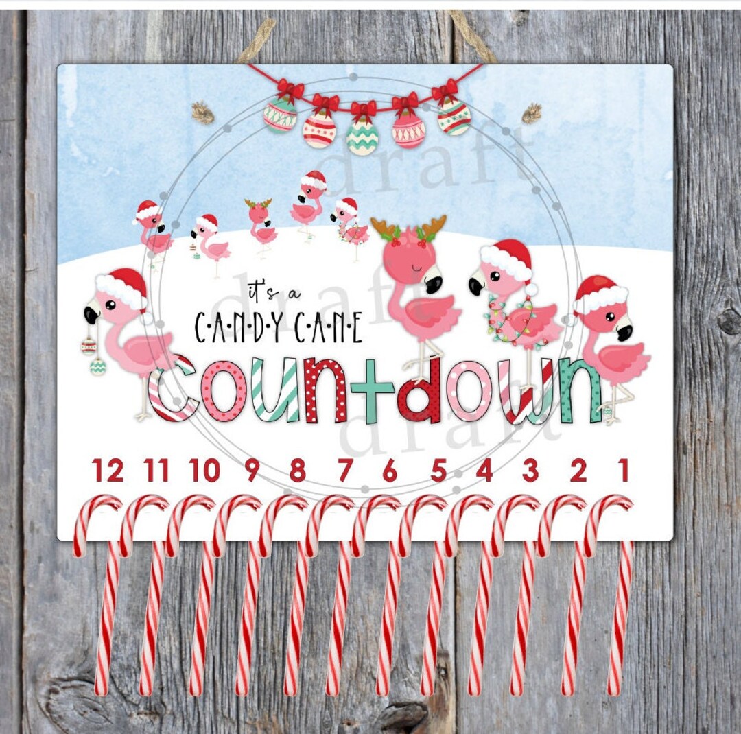 12-DAY CANDY CANE Countdown • 8.5x11-friendly • Christmas Designs ...
