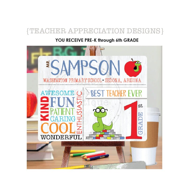 8 Design Bundle: TEACHER APPRECIATION Designs School Room - Etsy