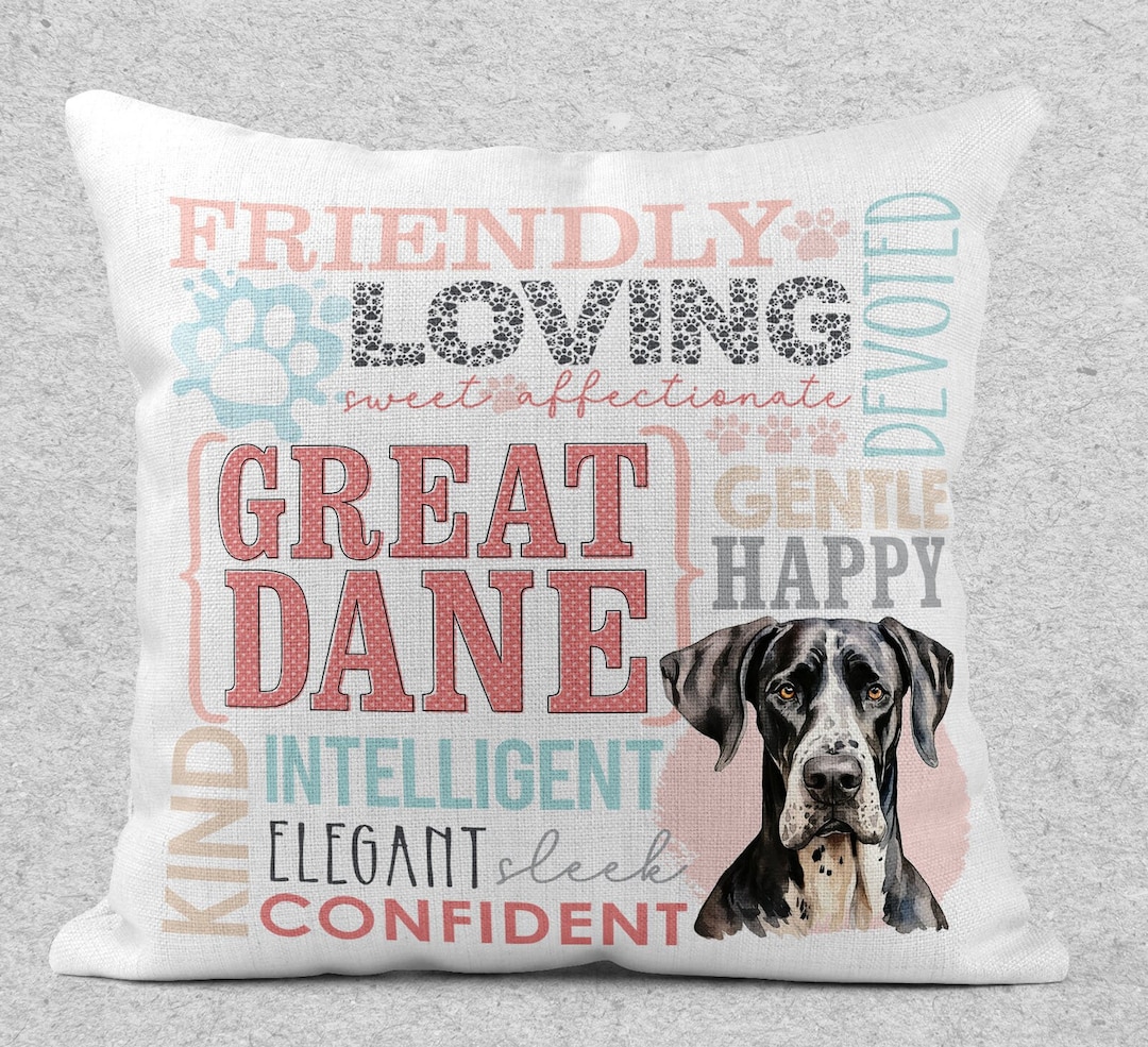 Two GREAT DANE • Dog Breed Designs ==> Pet • Pillow • Personality ...