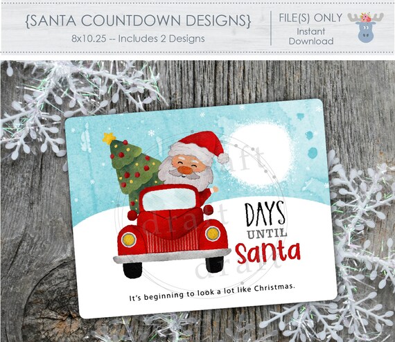2 Days Until Christmas Clipart Santa