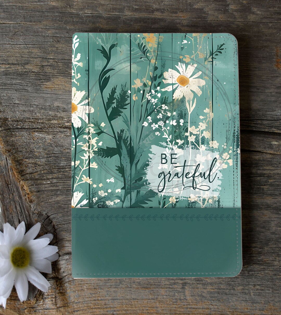 2 Watercolor Floral Journal Designs • Flowers Hunter Green Daily ...