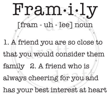 FRAMILY Family Friend Framily PNG and SVG Files Versatile Shirt, Mug ...