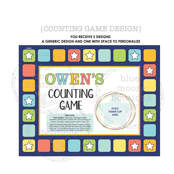 Counting Game - Etsy