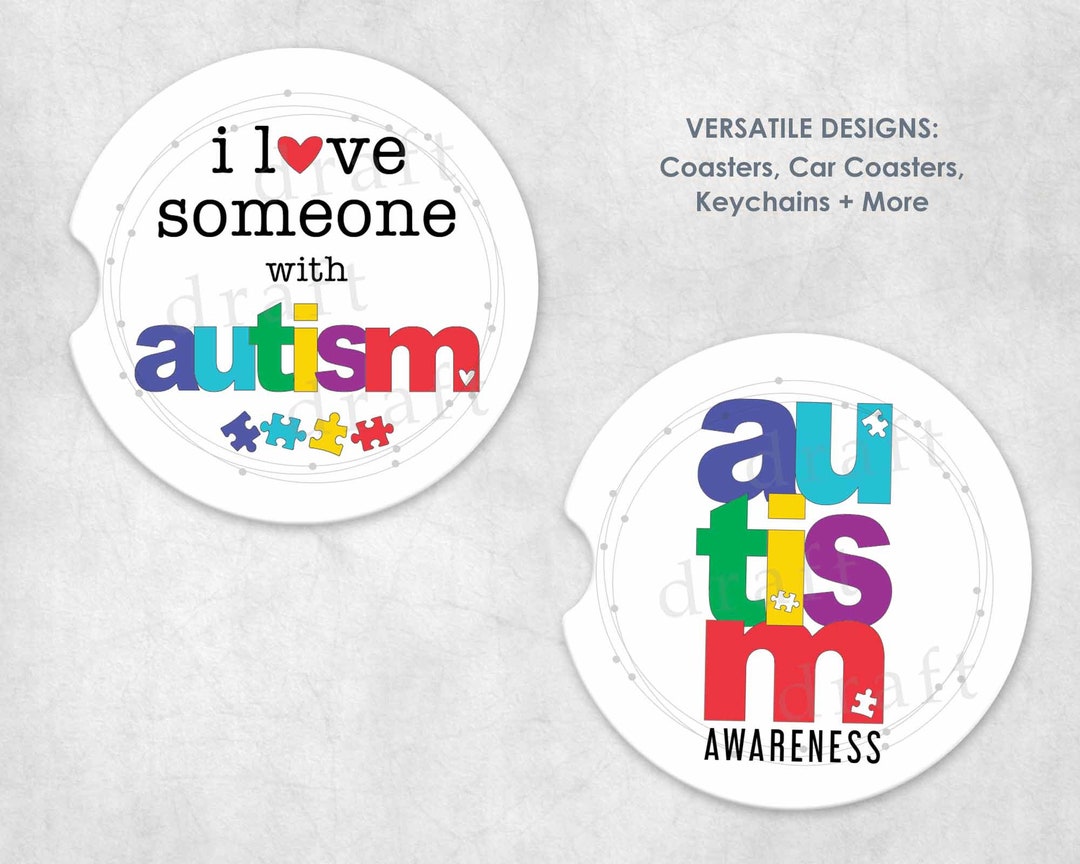 Autism Car Coaster Designs • Templates • Sublimation Digital Download ...