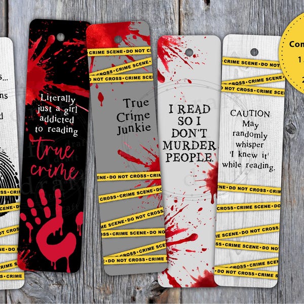 Thriller Book Marks Svg - Etsy