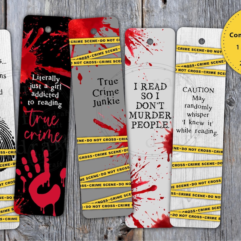 Thriller Book Marks Svg - Etsy