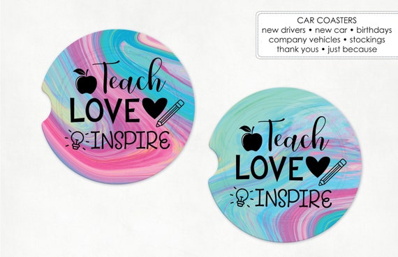 TEACHER APPRECIATION 2 Designs Teach Love Inspire - Etsy