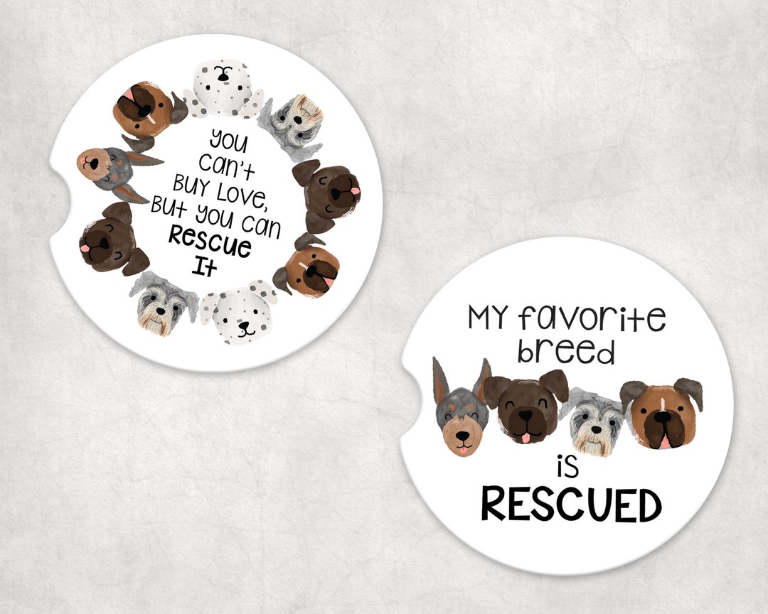 Dog Car Coaster Designs DOG RESCUE Design Dogs Template Sublimation ...