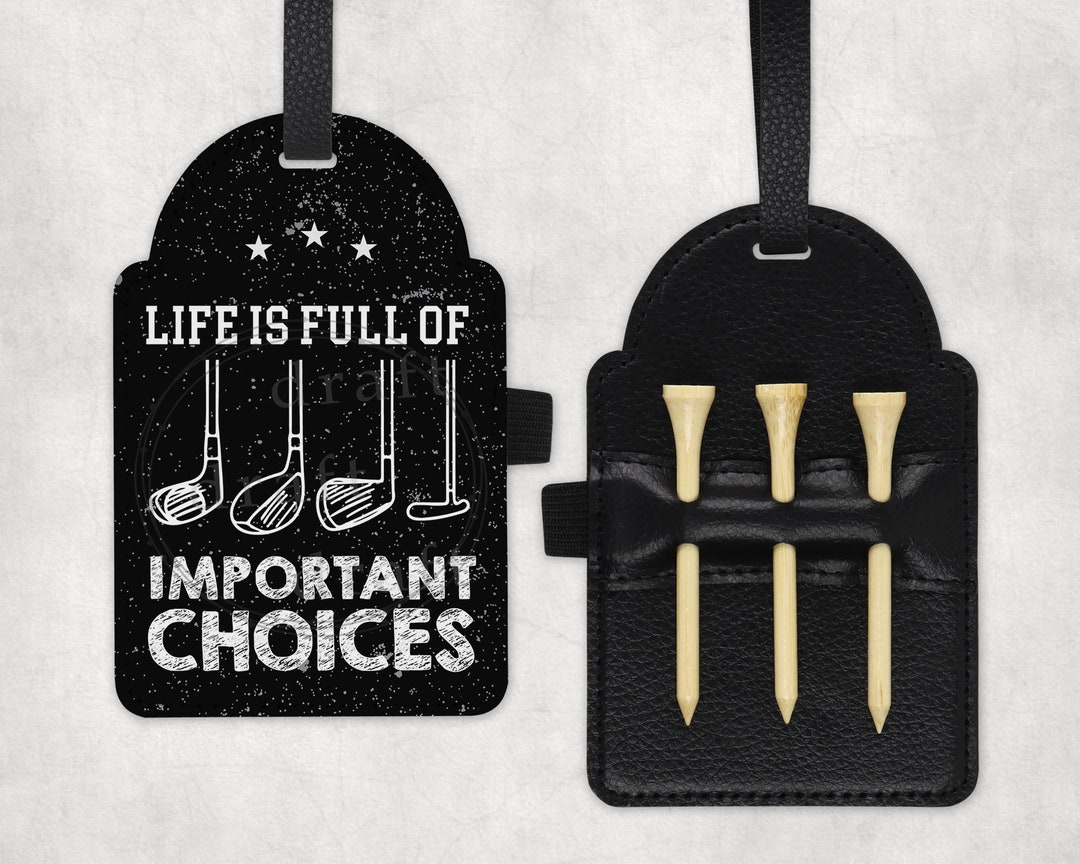 2 Golf TEE TAG Designs ==> Golfing • Bag • Golfer • Golf Outing • Life ...