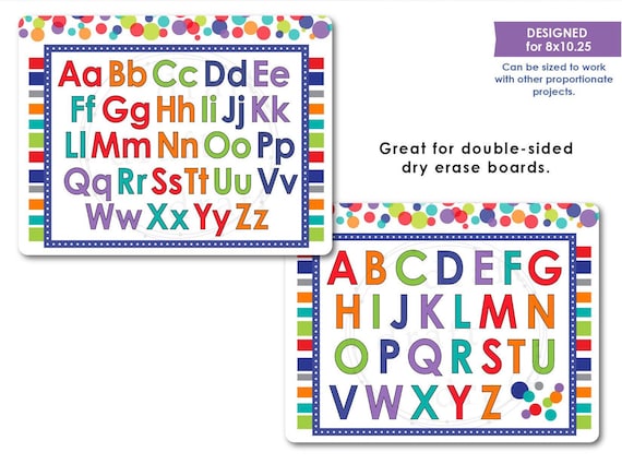 ALPHABET 2 Designs Alphabet Practice Board Primary | Etsy