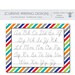 CURSIVE TRACE Alphabet Practice Boards Primary Colors Dry Erase Board ...