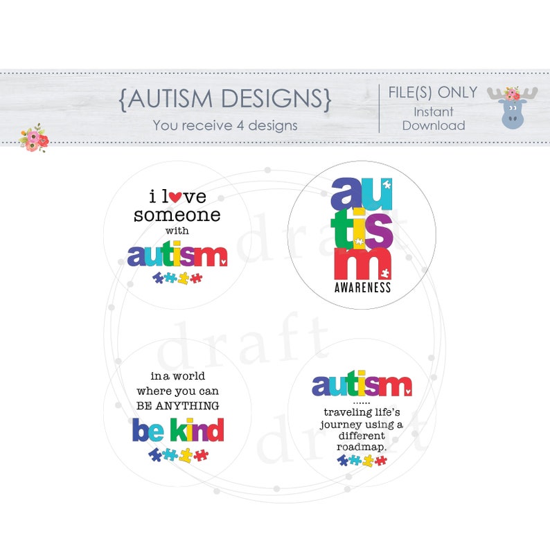 Autism Car Coaster Designs • Templates • Sublimation Digital Download ...