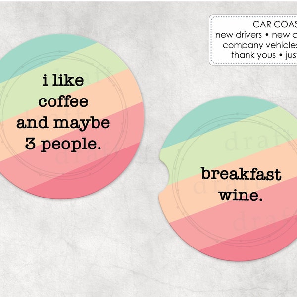 Funny Coffee Coasters Png - Etsy