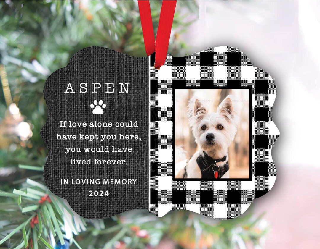 Dog Memorial Design Bundle • Buffalo Plaid Photo Cutouts • Benelux ...