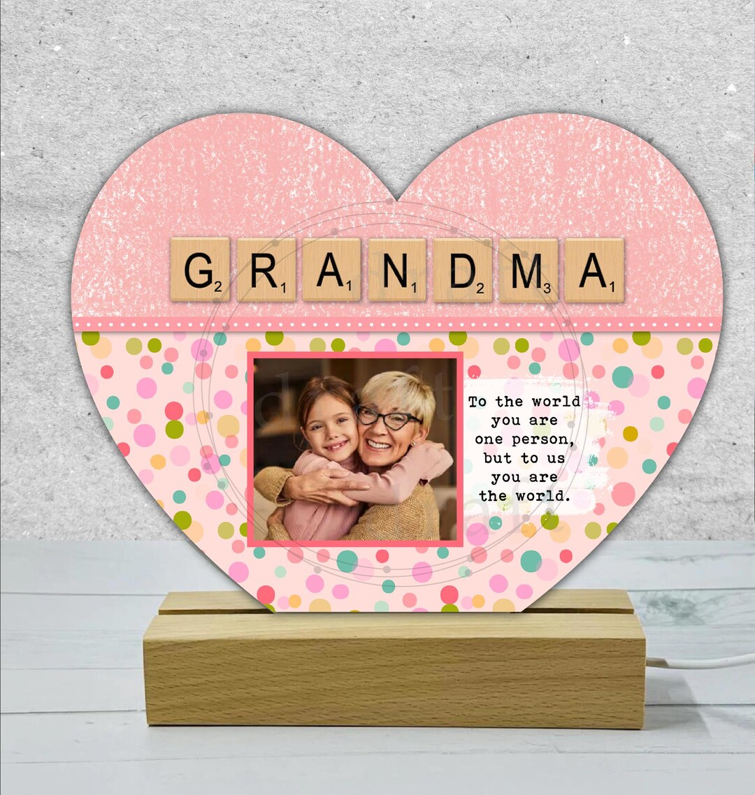 6 Heart Nightlights Design Bundle Photo Cutout Acrylic W/ Night Light ...
