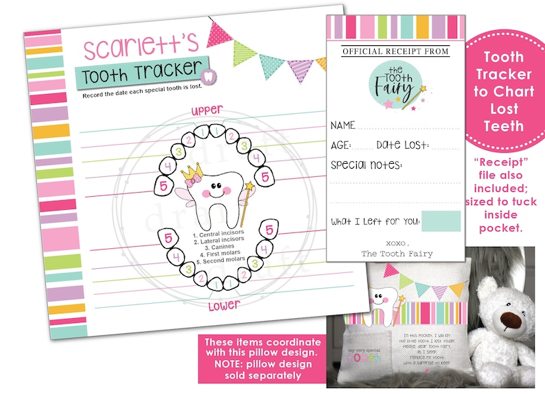 TOOTH TRACKER + RECEIPTS - Whimsy - Record Lost Teeth & Leave a Receipt ...