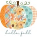 2 Boho Pumpkin Plaid Designs -- 1 Distressed, 1 Traditional | Hello ...