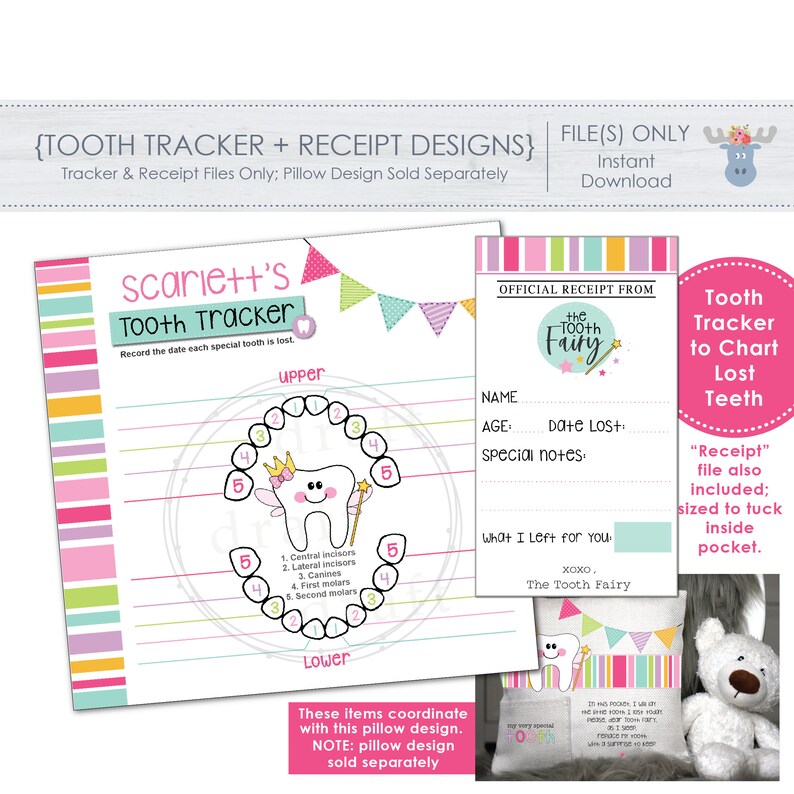 TOOTH TRACKER + RECEIPTS - Whimsy - Record Lost Teeth & Leave a Receipt ...