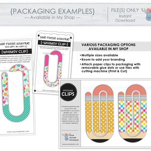 2 Big Paper Clip Designs • Pencils • Paperclip • Large Bookmarks ...