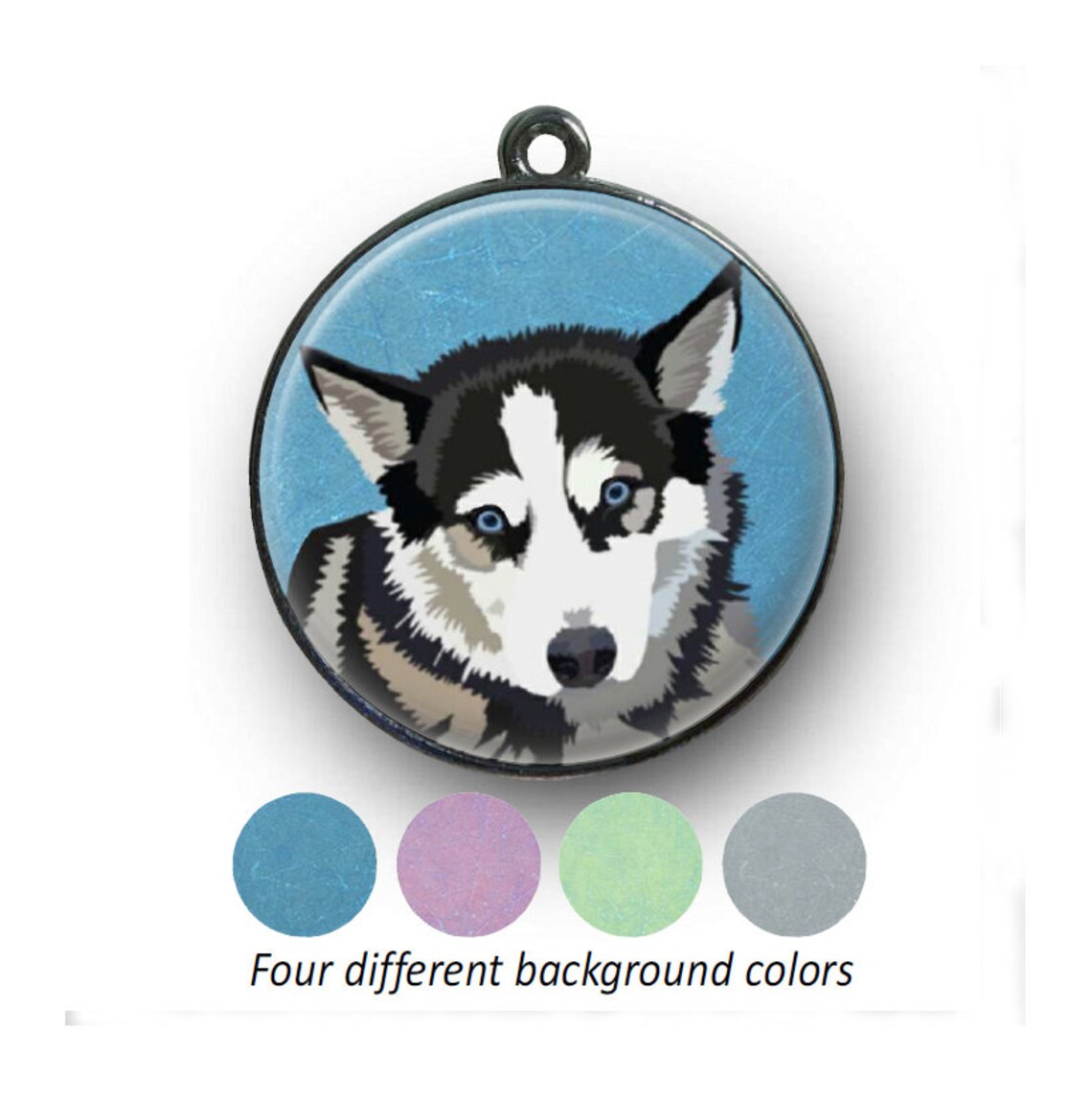 Husky Dog Tag Unique Personalised Tag for Husky - Etsy