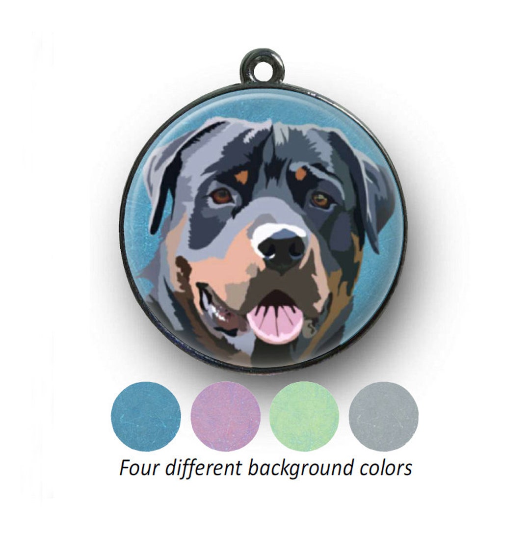 Rottweiler Dog Tag Unique Personalised Tag for Rottweiler - Etsy