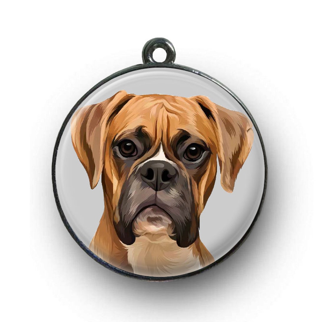 Boxer Dog Tag - Personalised Dog Tag for Boxer - Etsy