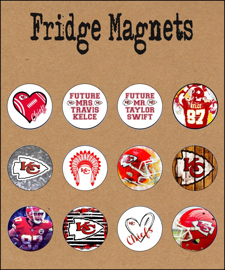 NFL Kansas City Chiefs Refrigerator Magnet 1 Inch - Etsy