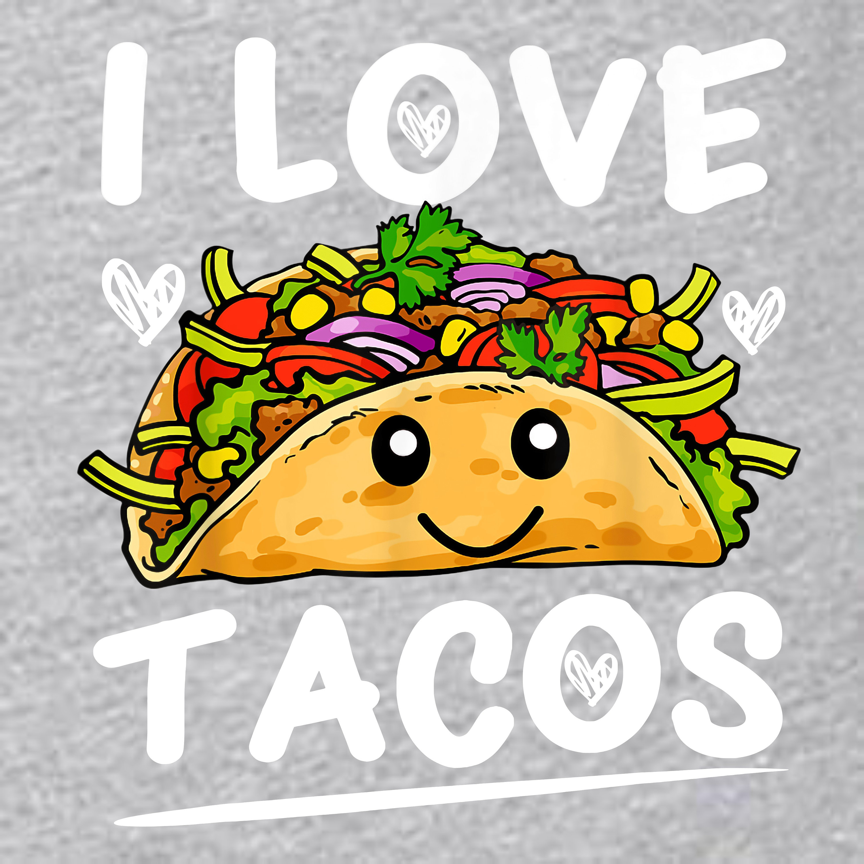 I Love Tacos Cartoon