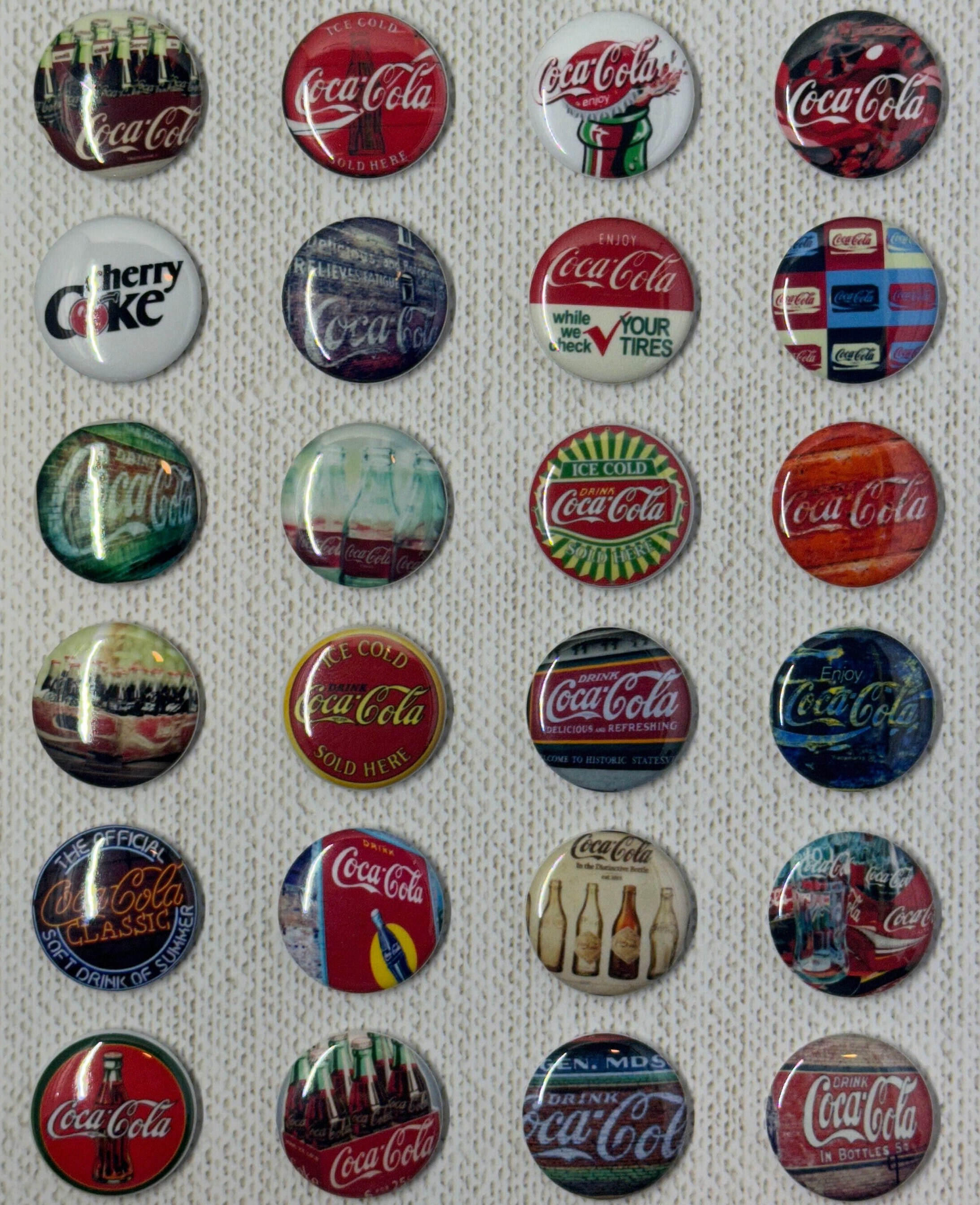 Coca Cola Fridge Magnets 24 Pack - Etsy