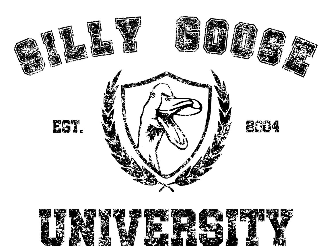 Silly Goose University Two Variations One Standard One Etsy silly-goose-university-two-variations-one-standard-one-etsy