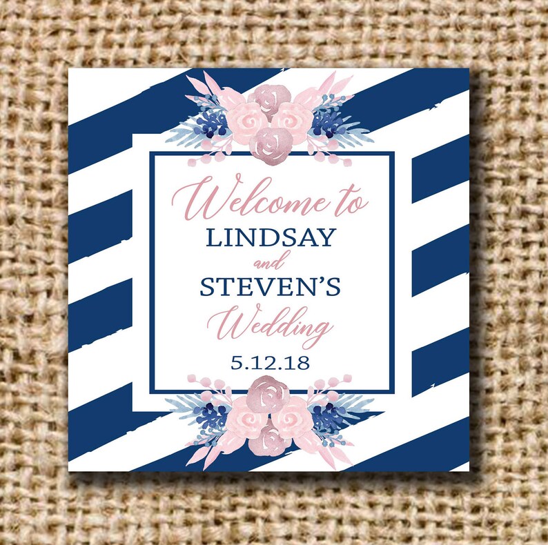 Floral Label Sticker Set of 5 | Etsy