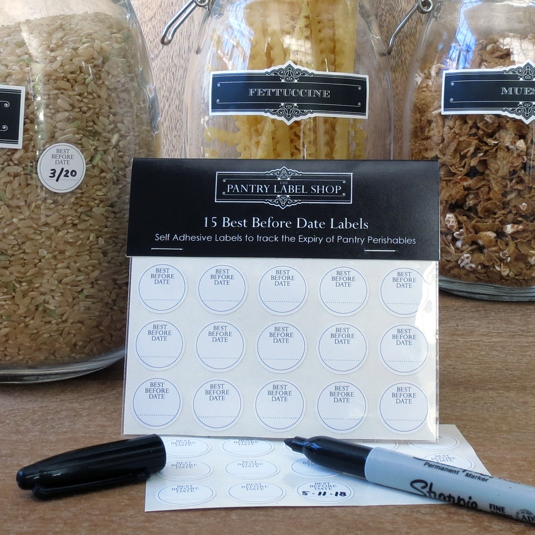 Best Before Date Labels - White (16 Labels) - Etsy