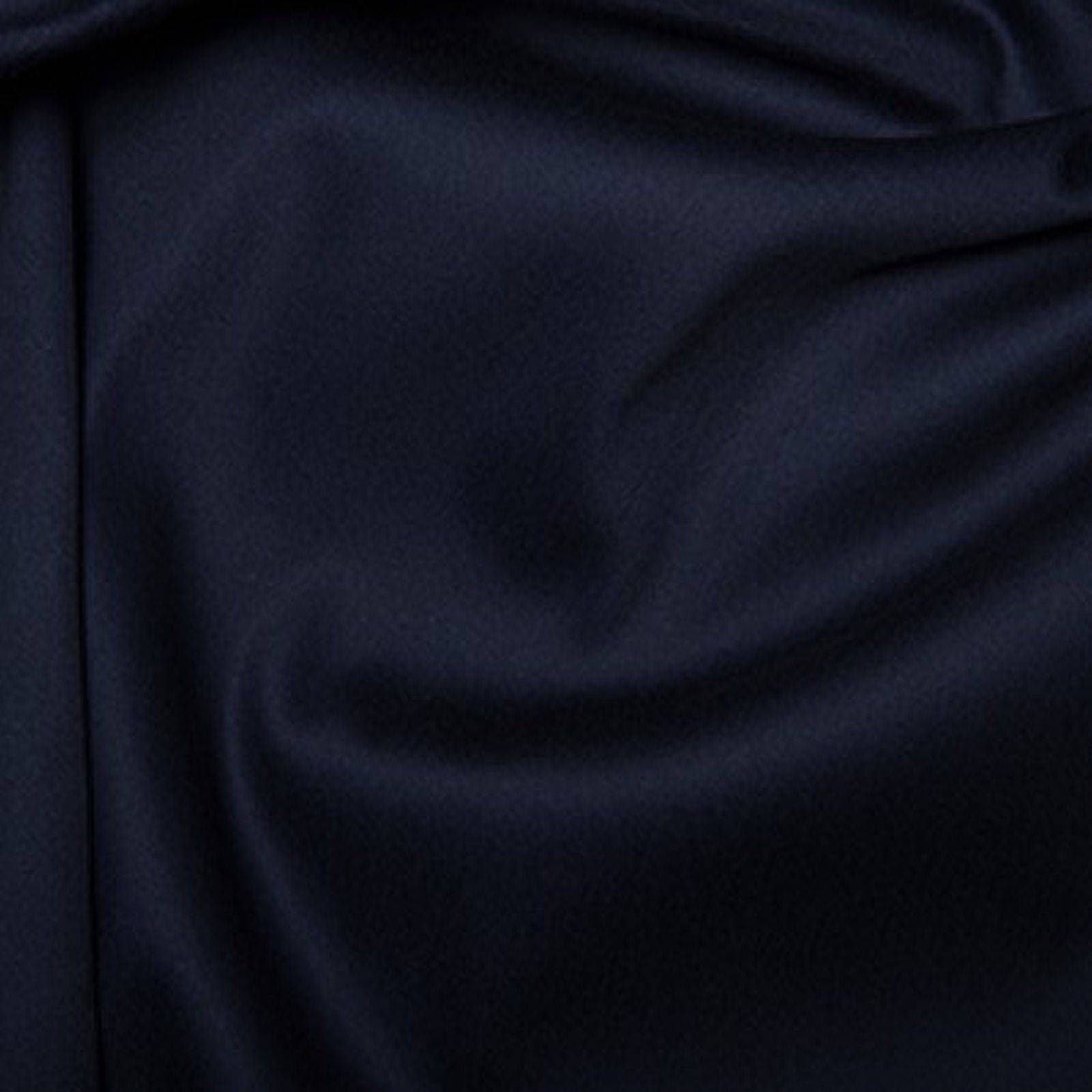 Navy Blue - Plain Cotton Stretch Sateen Fabric Dress Material - 146cm ...
