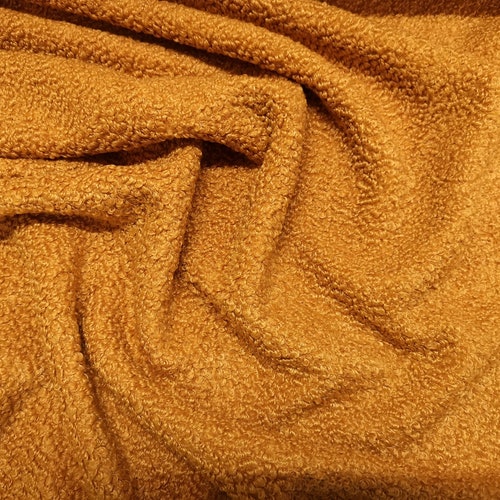 Navy Blue Curly Knit Boucle Type Stretch Fabric Polyester - Etsy UK