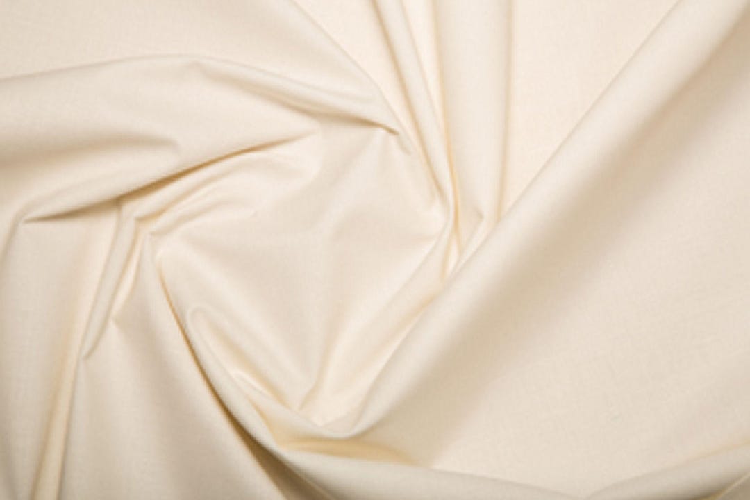 Ivory - Extra Wide Cotton Sheeting Fabric 100% Cotton Material - 239cm ...