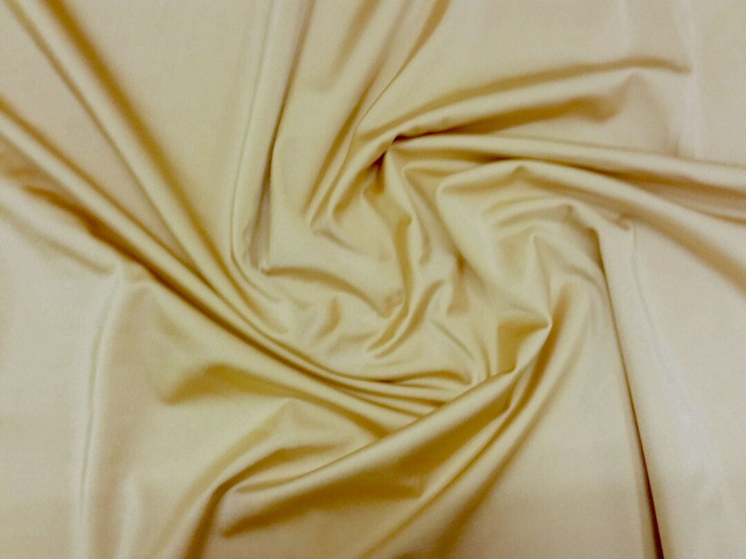 Ivory Uni Nylon/Elasthan All-Way Stretch Stoff Material 150cm breit pro ...