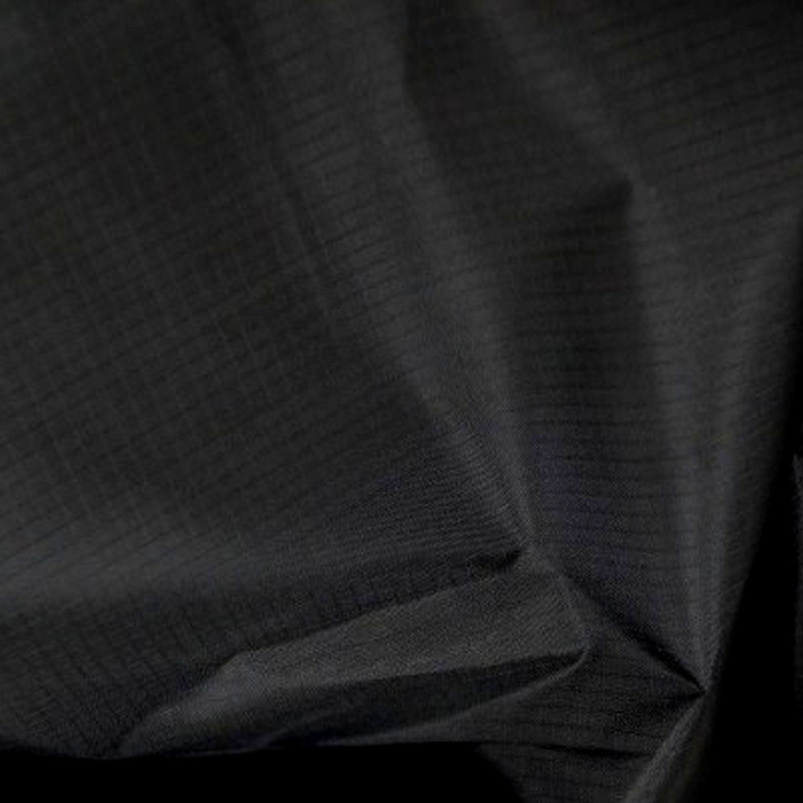 Black - Ripstop Fabric - Plain Solid Colours - Material - 59" (150cm ...