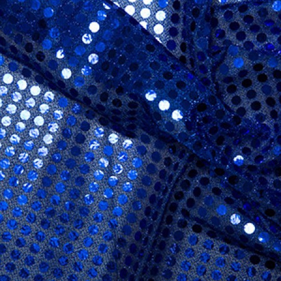 Royal Blue 6mm Sequin Fabric Shiny Sparkly Material | Etsy