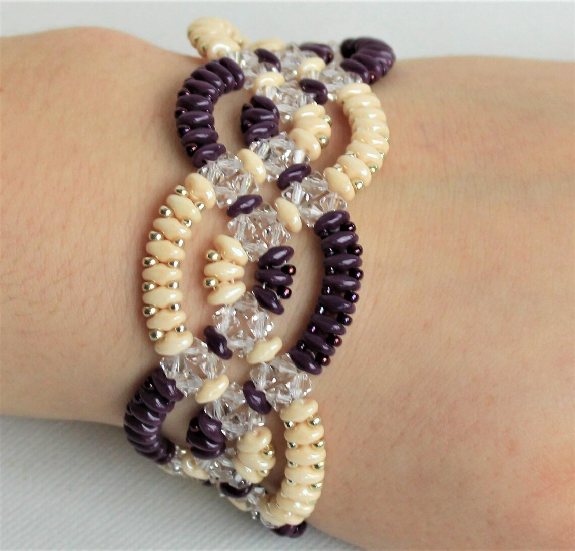 Beading Pattern Windows and Arches Bracelet Beadwork - Etsy