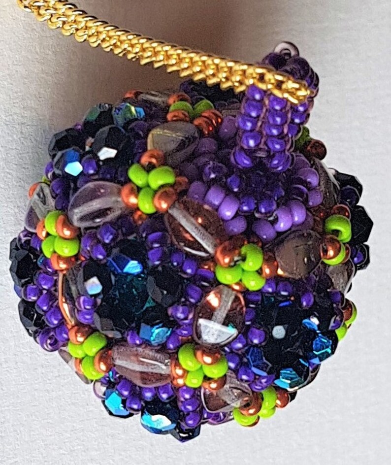 Beading Pattern Pinch Ball Beaded Bead Beadwork Tutorial PDF Download ...