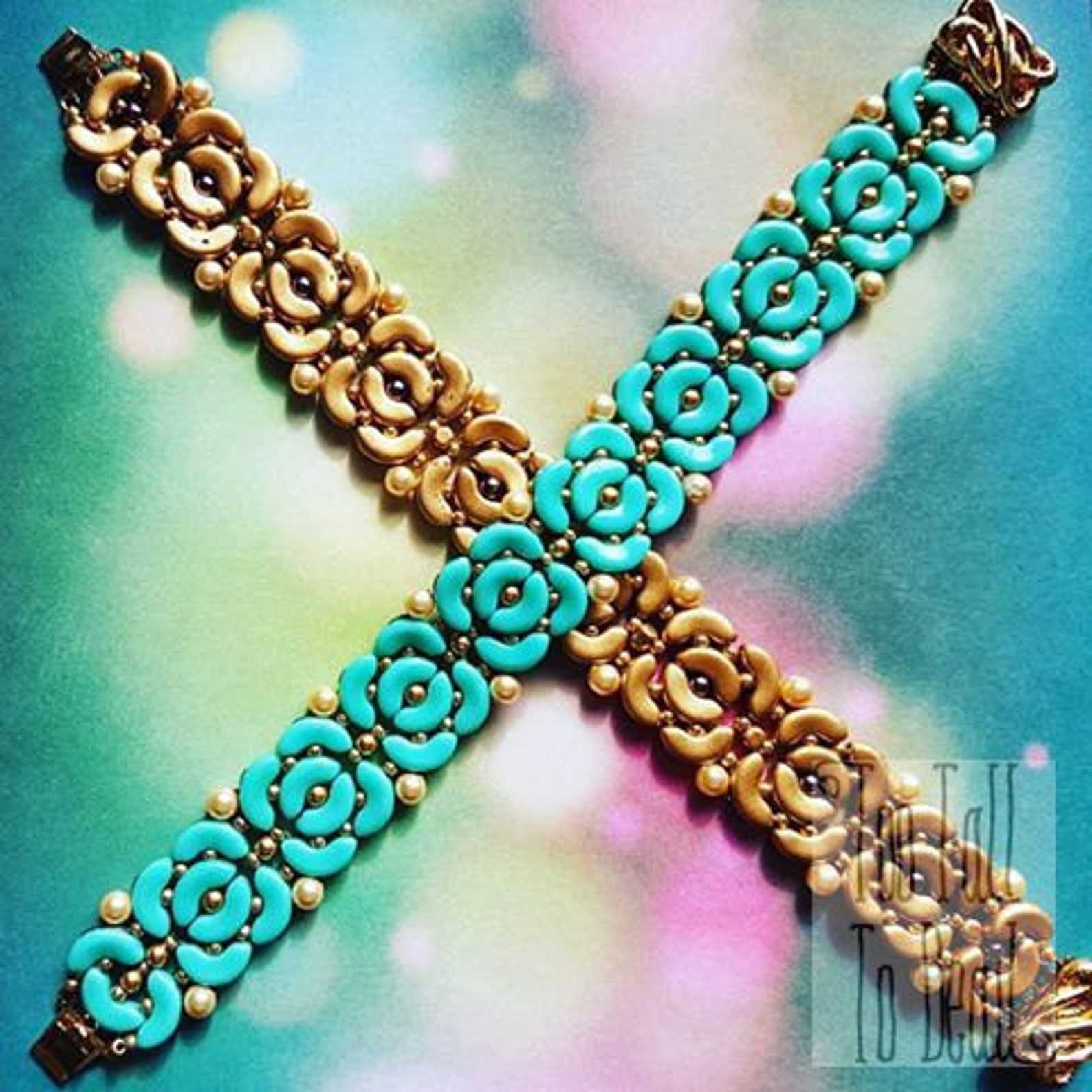 Beading Pattern - Biba Bracelet - Beadwork Tutorial PDF Download - Etsy