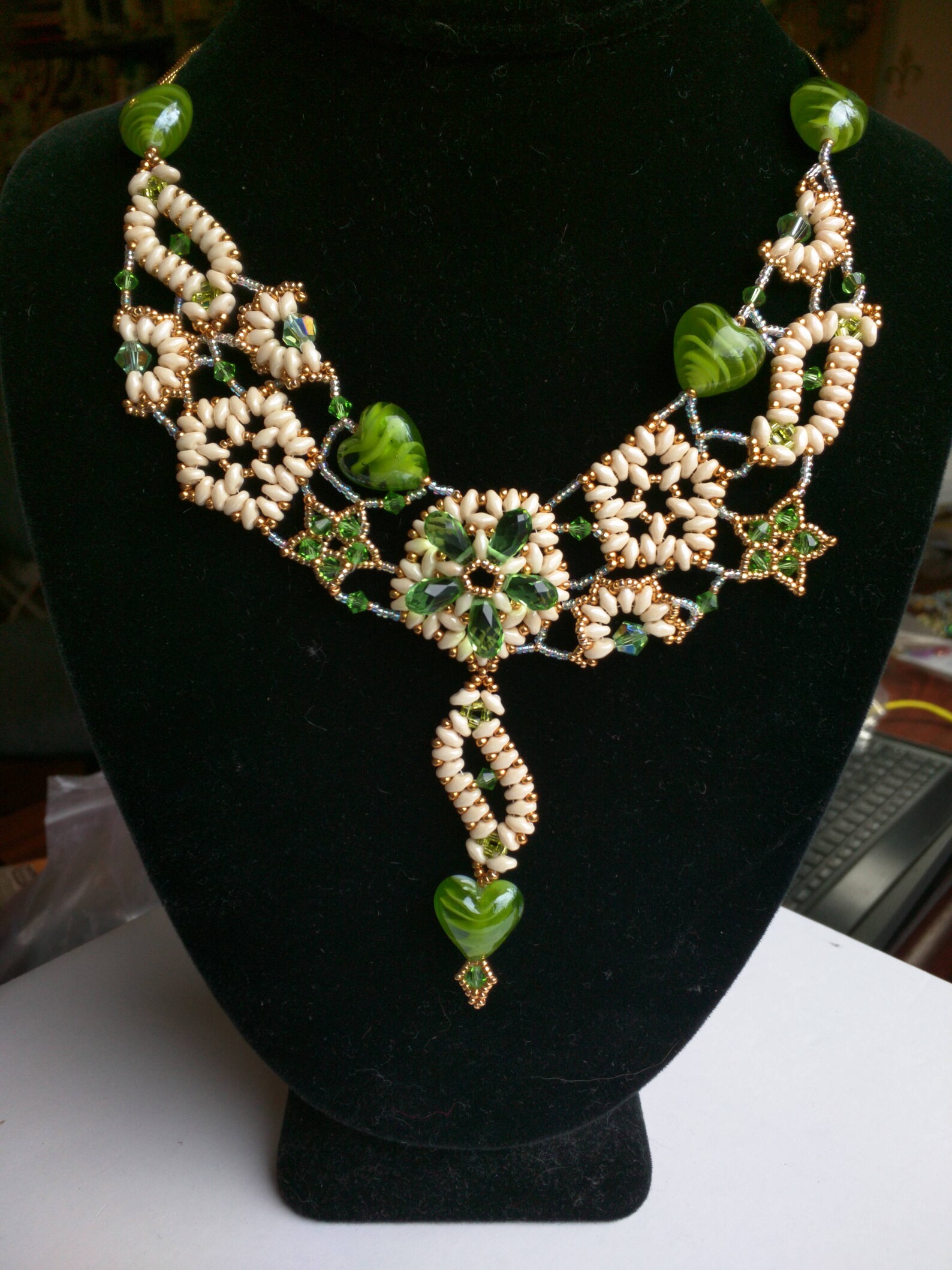 Paisley Lace Necklace Elements Beading PDF Double Tutorial - Etsy