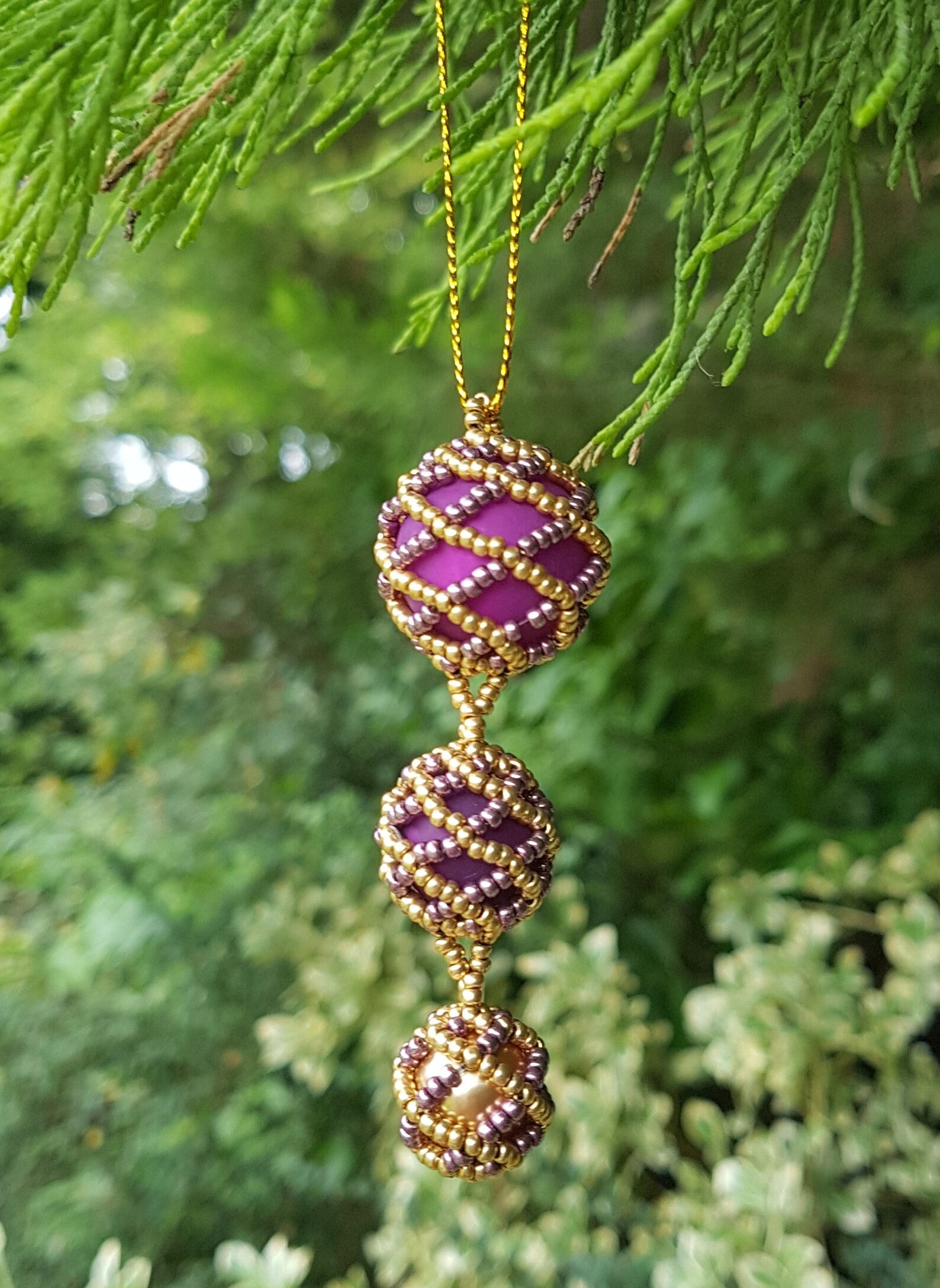 Christmas Bubble Bauble PDF Beading Tutorial - Etsy