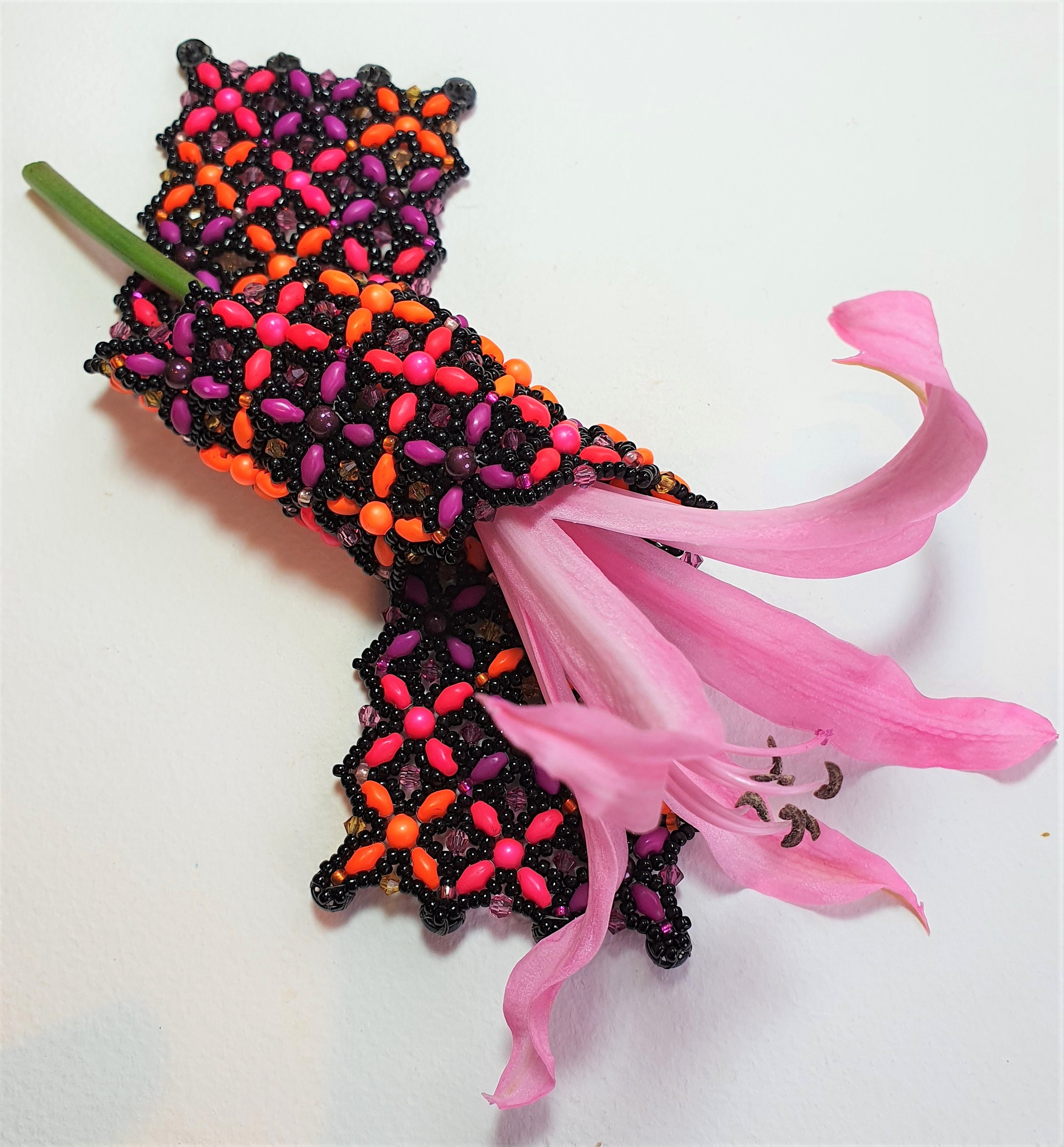 Beading Pattern Samara Cuff and Beaded Bead Tutorial PDF Download - Etsy